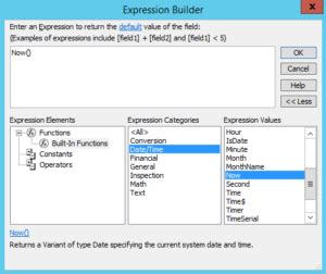 What Is The Expression Builder In Microsoft Access