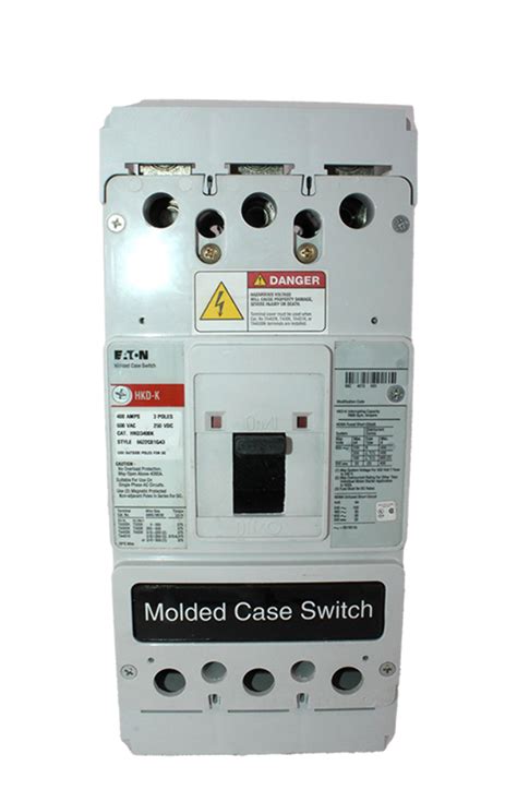 Eaton Hkd3400k Molded Case Switch 400a 600v 3 Pole 100ka T186 Trip Type