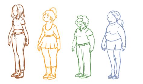 How To Draw Different Female Body Types