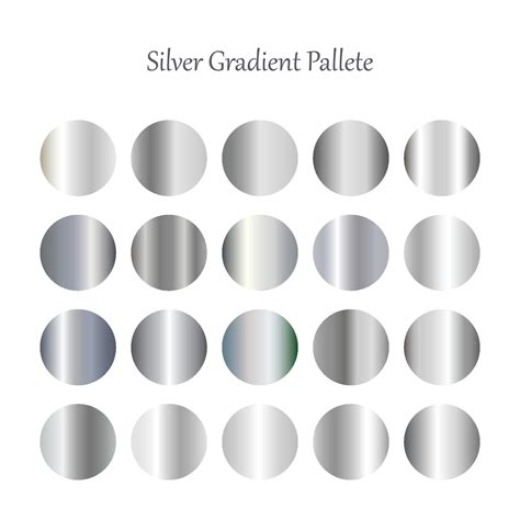 Silver Color Gradient Palette 27338495 Vector Art At Vecteezy
