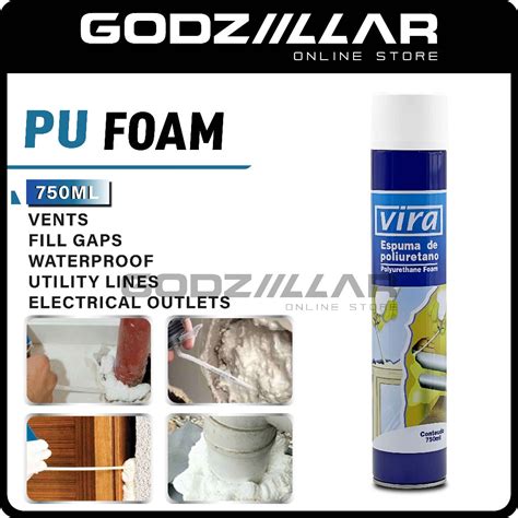 Vira Polyurethane Foam Pu Foam Spray 750ml Joint Spray Fill Crack