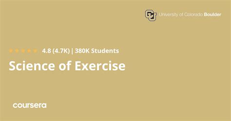 Science Of Exercise Coursera