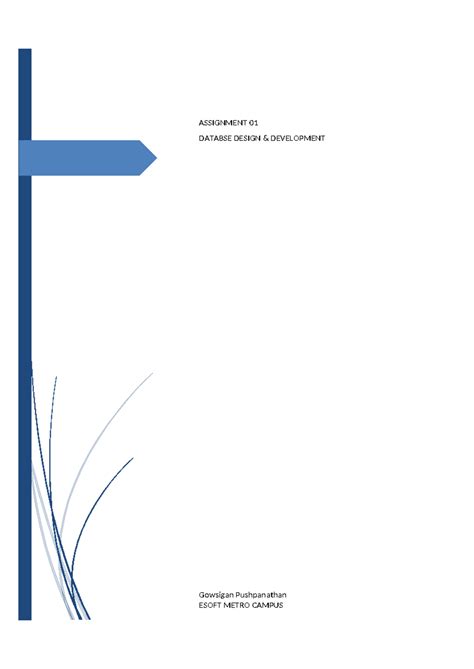 Unit 04 Database Design And Development Assignment 01 Overview 2024