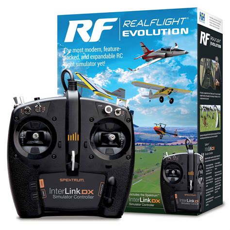 Realflight Evolution Rc Flight Simulator Software With Interlink Dx Controller Included Rfl