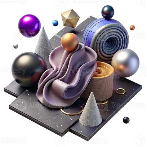 Dramatic Minimalist Quantum Physics Concept Art Isolated Original 60670857 Png