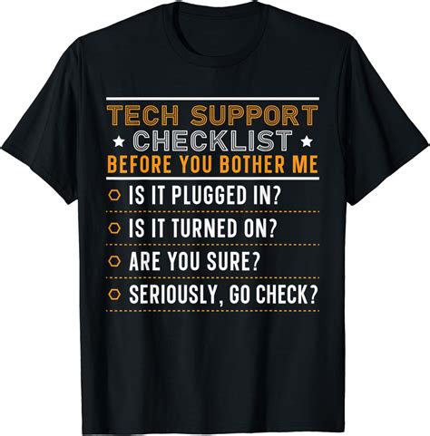 mens tech technical support checklist computer sysadmin helpdesk t