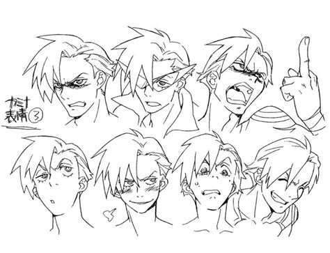 Kamina Expressional 3 Character Design Anime Character Design