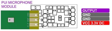 MEMS MICRPHONE MODULE CONNECTIONS Electronics Lab Com