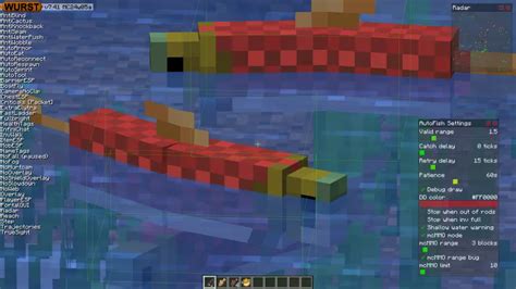 Wurst NoFog McMMO Overfishing Bypass WurstClient Net
