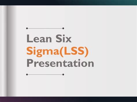 Lean Six Sigma Presentation Powerpoint Template