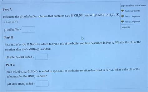 Solved Calculate The PH Of A Buffer Solution That Contains Chegg