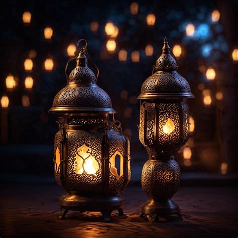 Premium Ai Image Islamic Lantern