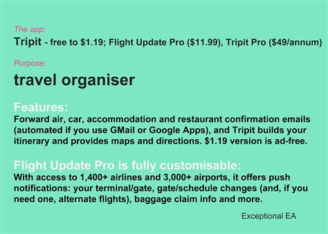 Tripit Exceptional Ea