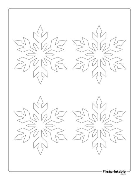 Snowflake Templates And Outlines 40 Free Printable Pdfs