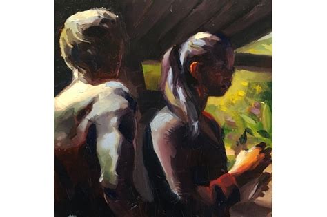 Sydney And The Bronze Woman Nina Ulett Gallery Elua Artists For Lahaina Betterworld