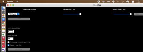 menu bar with only a ‘file button · issue 89 · mouseland facemap
