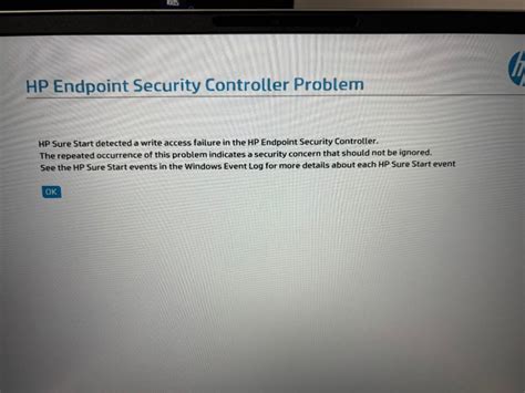 Hp Endpoint Security Controller Problem After Bios Update Hp