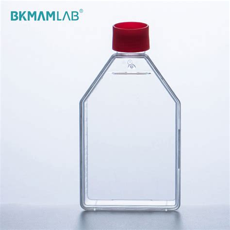 Laboratory Use Plastic Bottle Flask Sterile Screw Lid Flask Storage