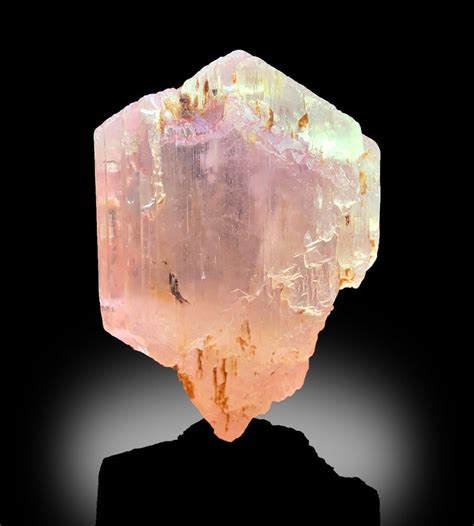 Pink Kunzite Crystal Natural Kunzite Crystal Tourmaline With Kunzite