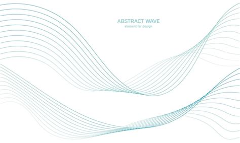 Premium Vector Abstract Gradient Background Wave Element For Design Digital Frequency Track