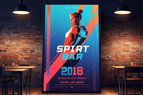 Gradient Sports Bar Poster Template Premium Ai Generated Image