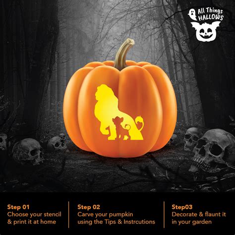 Simba Pumpkin Template