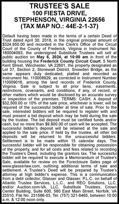 100 Fiesta Drive 231566 03 Kenneth Harold Frederick And Nyoce Lizzette Frederick 4 8 And 15