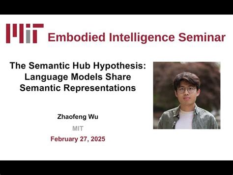 Free Video The Semantic Hub Hypothesis Language Models Share Semantic Representations Across