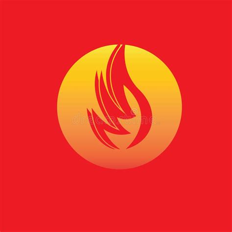 Fire Flame Icon And Symbol Vector Illustration Stock Vector
