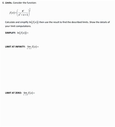 Solved Limits Consider The Function F X X X X X Chegg