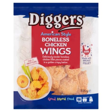 Diggers Boneless Chicken Wings 320 G Storefront En