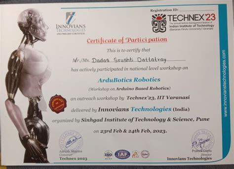 Srushti Dadas On Linkedin Robotics