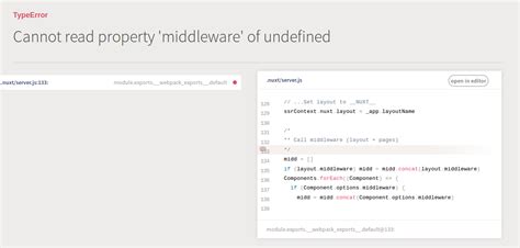Cannot Read Property Middleware Of Undefined · Issue 3284 · Nuxtnuxt · Github