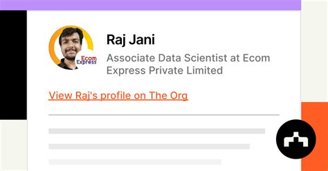 Raj Jani Associate Data Scientist At Ecom Express Private Limited