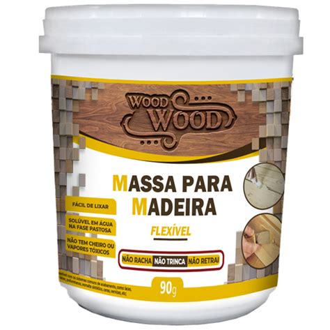 Massa Flex Reparo Fácil Para Madeira Branca 90g Constru Livre