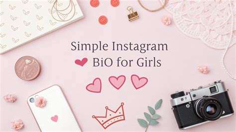 Instagram Bio For Girls Simple Cute Minimalist Ideas For Your Profile