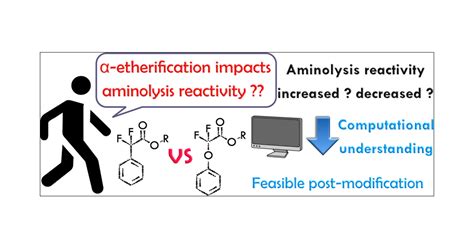 Unveiling α Etherification Effects On The Aminolysis Of αα Difluoroacetate Enables The