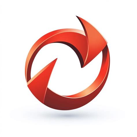 Curved Circular Arrow Vector Flip Premium Ai Generated Image