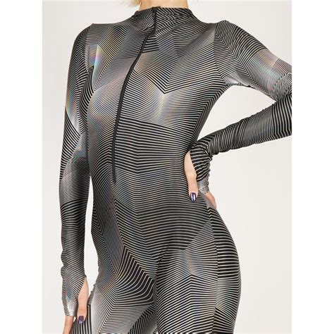 Silver Unitard Etsy
