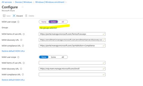 Can Not Activate The Mdm User Scope Microsoft Qanda