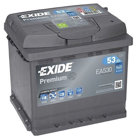 Аккумулятор автомобильный 12v 53 Ah EXIDE Premium 53 Ah 540 A обратная ...
