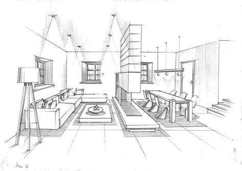 Interior Design Sketches Mizzi Amin Interior Simple Design Sketch