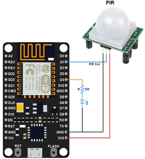 Makerobot Education PIR Interfacing With NodeMCU