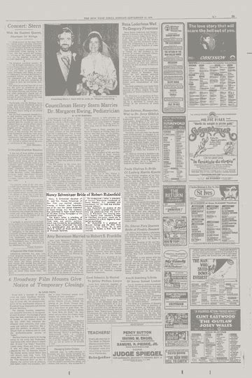 Nancy Schweitzer Bride Of Robert Rubenfeld The New York Times