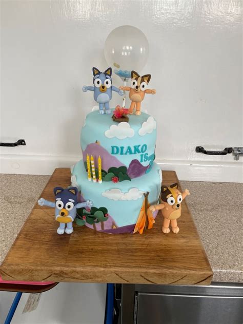 Bluey Birthday Cake Birthday Cake Bingo Cake Cake