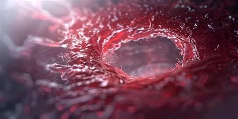 Closeup Image Of Inflamed Appendix In Detailed Anatomical Setting