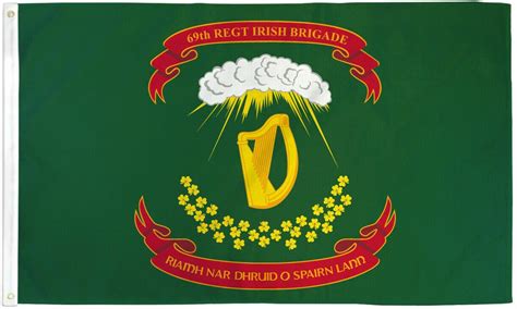 Irish American Civil War Flags Acwu01 69th New York Regiment Irish
