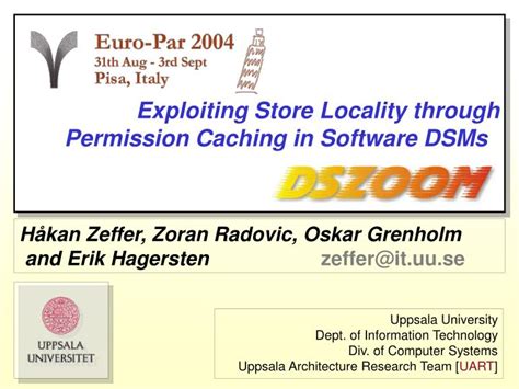 Ppt Exploiting Store Locality Through Permission Caching In Software