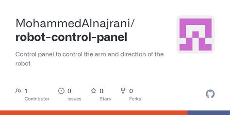Github Mohammedalnajranirobot Control Panel Control Panel To