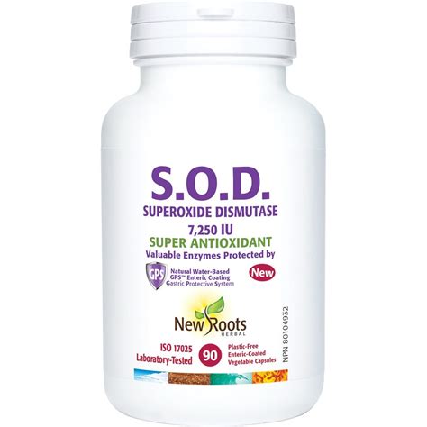 New Roots Herbal Sod Superoxide Dismutase The Vitamin Shop